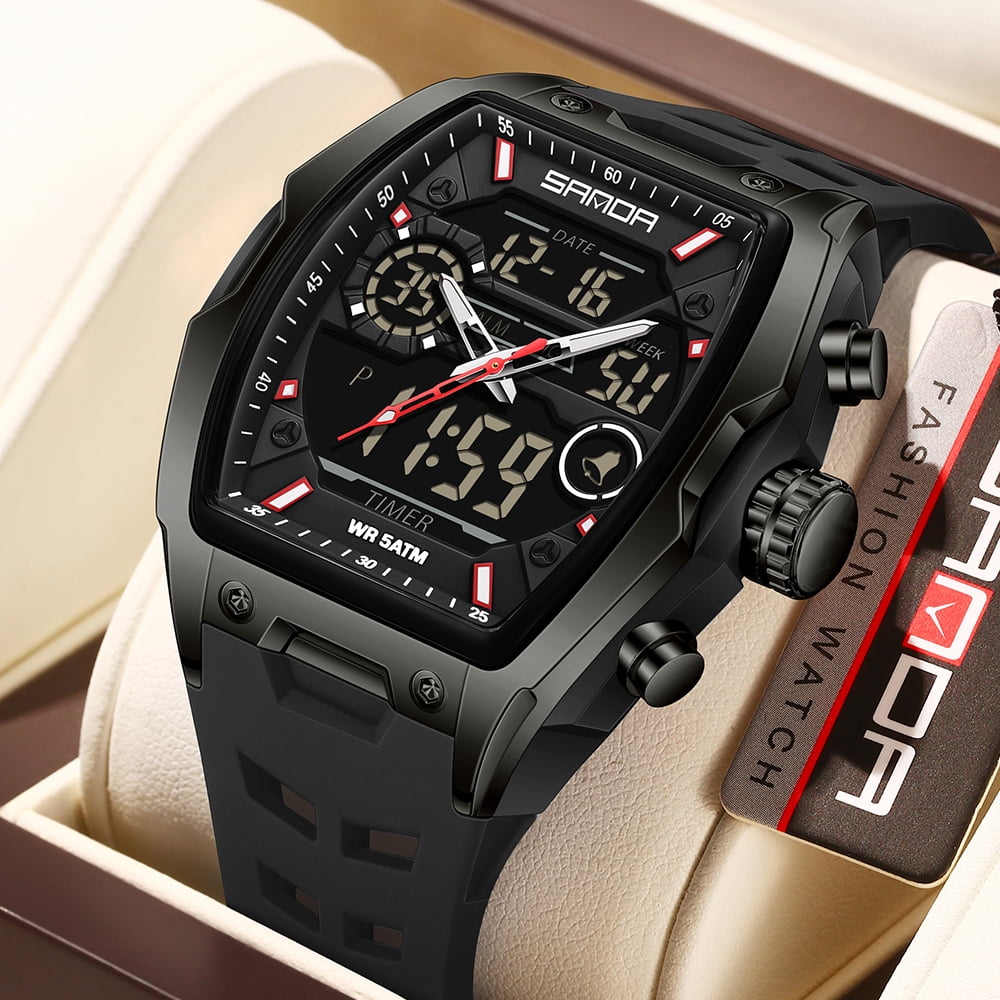 Men's Watch Waterproof Digital Sport Watch Military Digital Watches for ...