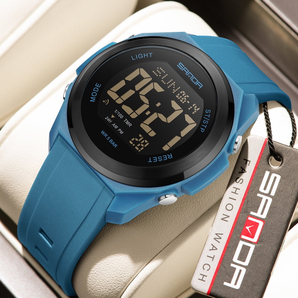 Men's Watch Waterproof Digital Sport Watch Military Digital Watches for ...