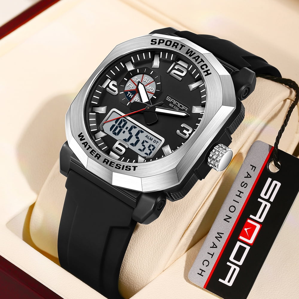 Men's Watch Waterproof Digital Sport Watch Military Digital Watches for ...