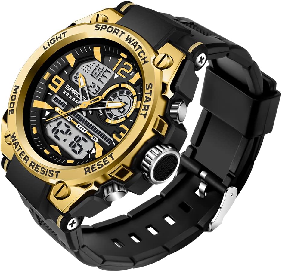 Men's Watches Outdoor Sports Waterproof Military Watch Tactical Digital ...