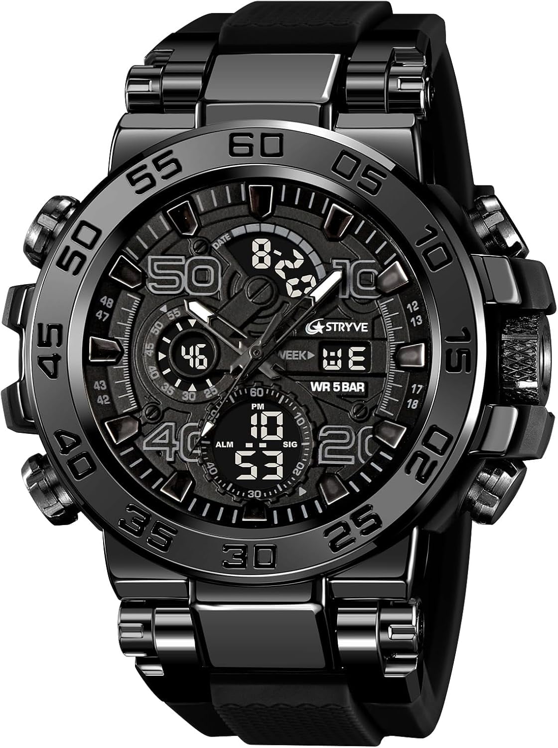 Men's Watches Sports Military Watches Waterproof Color Designer Large ...