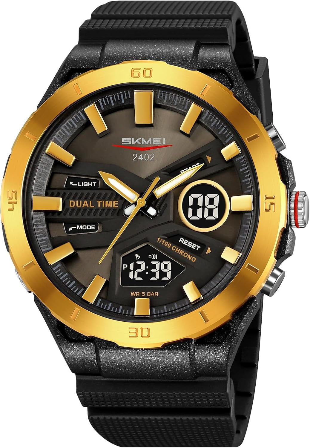 Men's Waterproof Sports Watch with Dual Display Multifunction ...