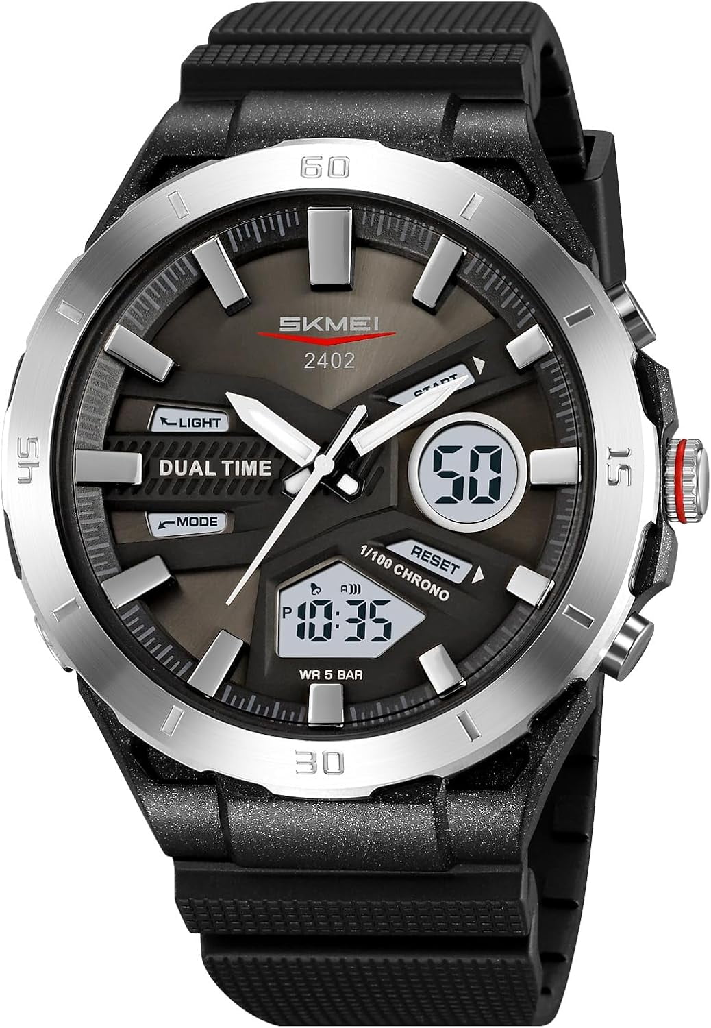 Men's Waterproof Sports Watch with Dual Display Multifunction ...