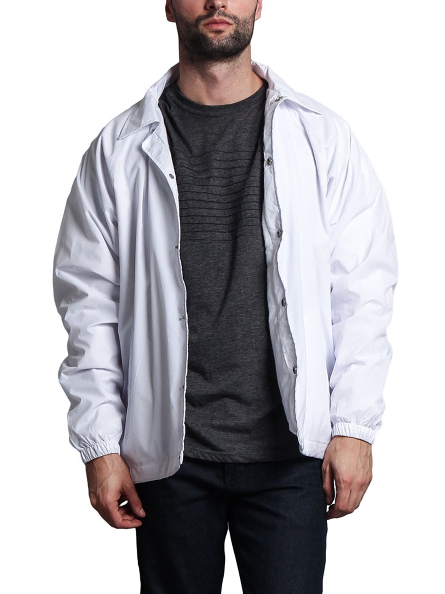 Men's Waterproof Windbreaker Jacket VOS - White - 2X-Large - Walmart.com
