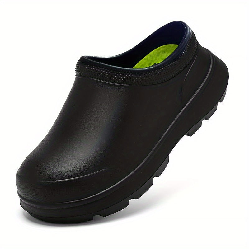 Men's Wear-resistant Chef Clogs - Non-slip, Oil-proof, Work Shoes ...