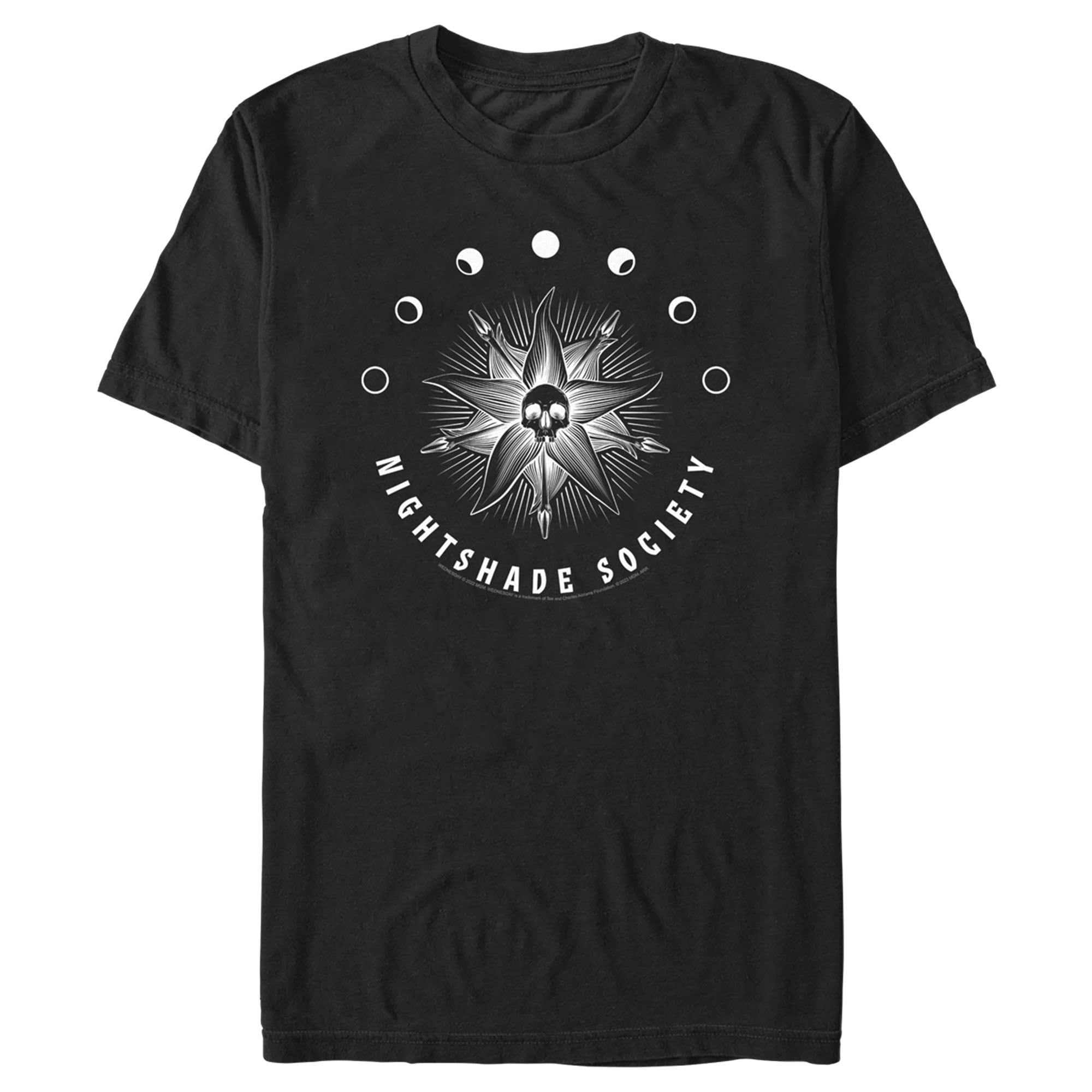 Men's Wednesday Nightshade Society Logo Graphic Tee Black X Large ...