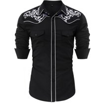 Ely Cattleman Men's Long Sleeve Solid Western Shirt - Walmart.com