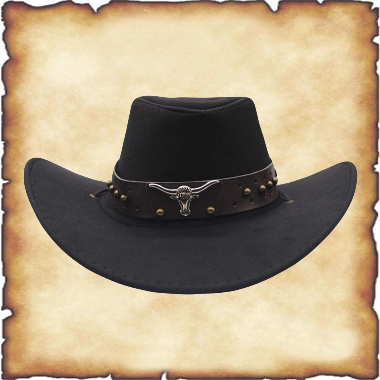 Men's Western Cowboy Style Hat Jazz Style Bowler Hat For Performances ...