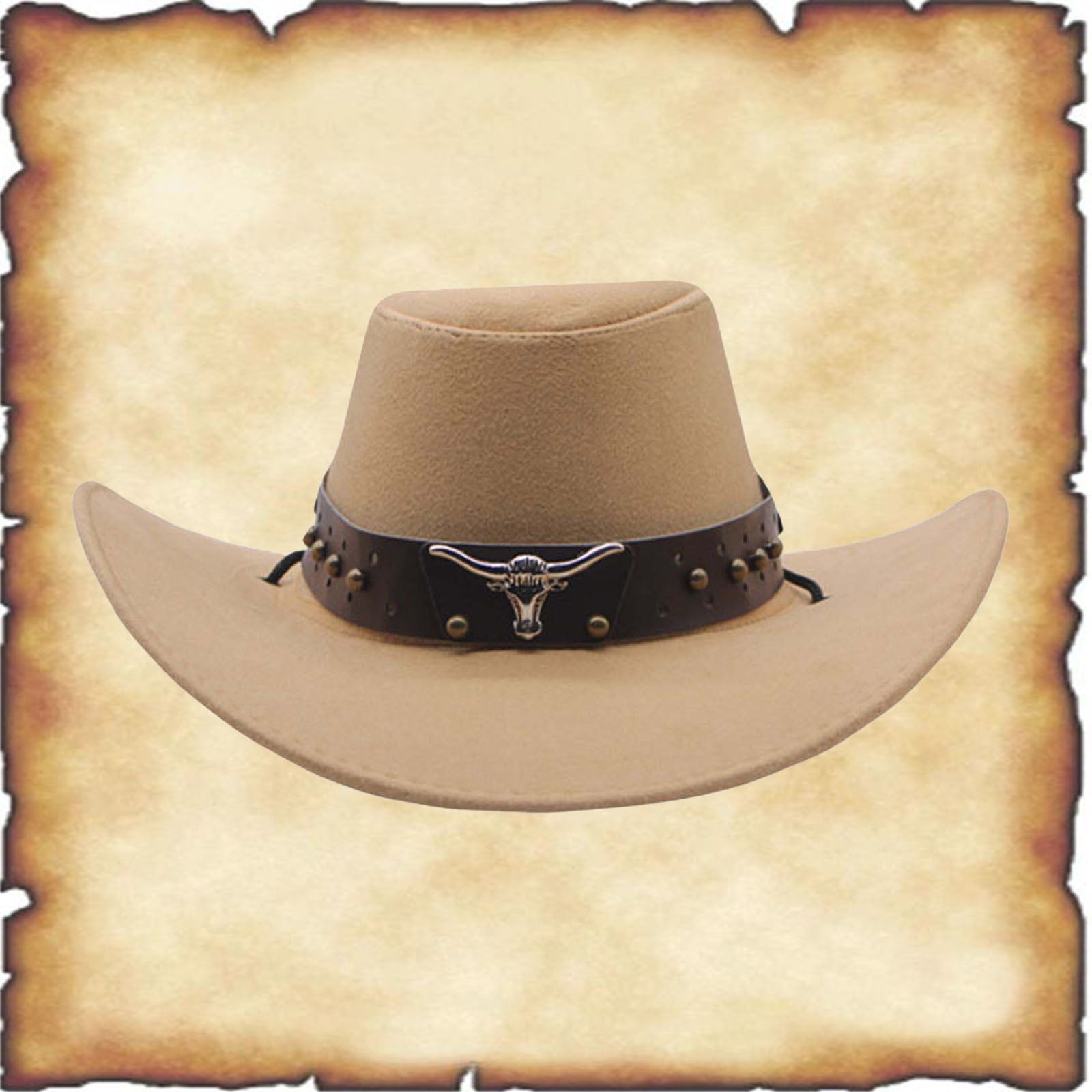Men's Western Cowboy Style Hat Jazz Style Bowler Hat For Performances ...