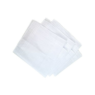 Men's Handkerchiefs, White, 6-Pack - Walmart.com