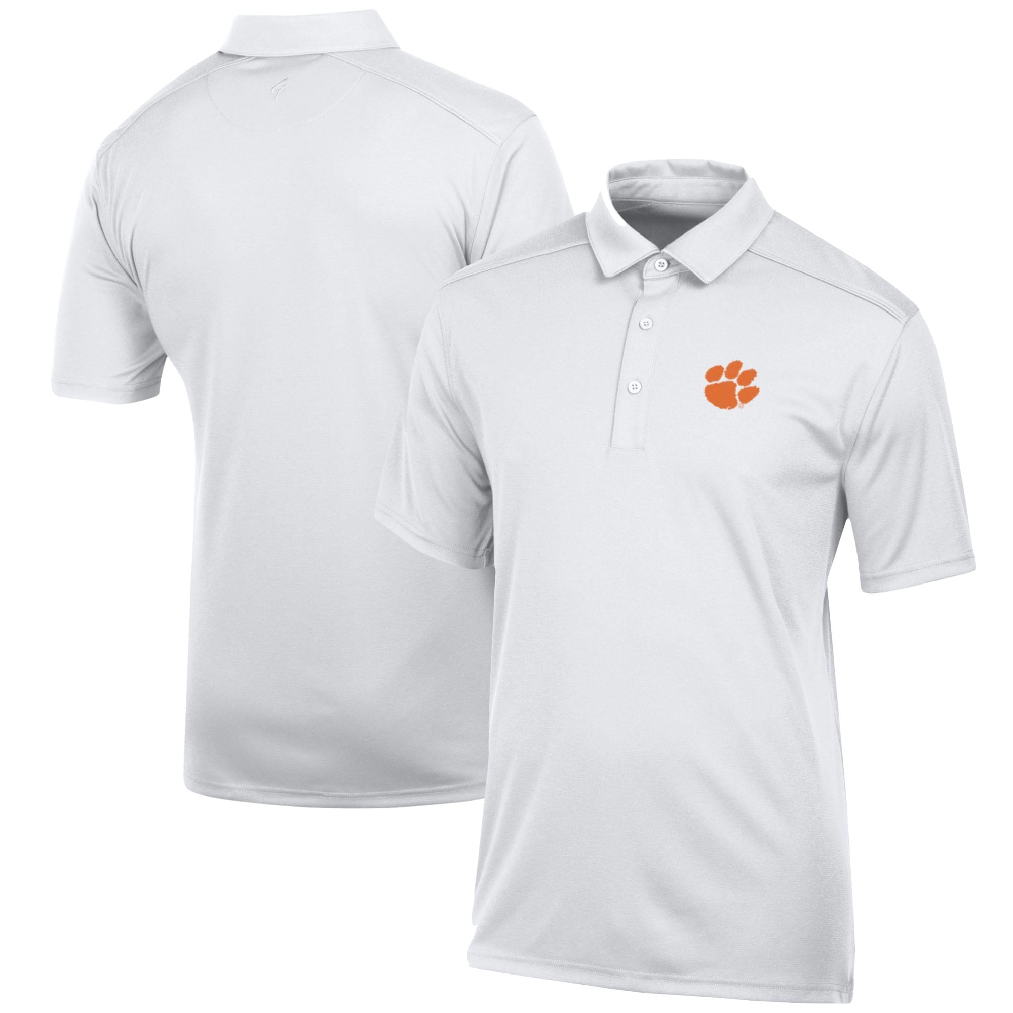Men's White Clemson Tigers Classic Jacquard Polo - Walmart.com