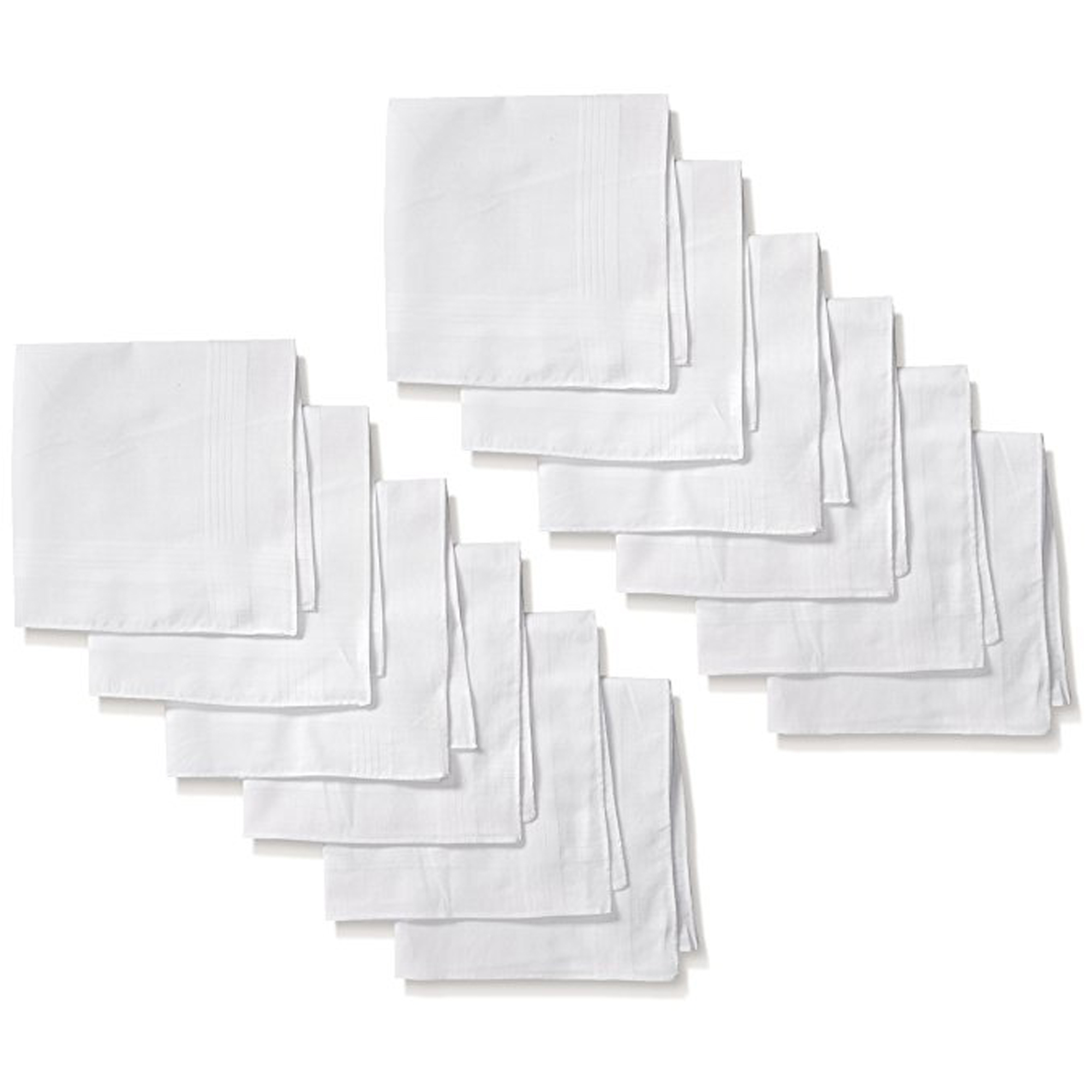Men's Handkerchiefs, White, 6-Pack - Walmart.com