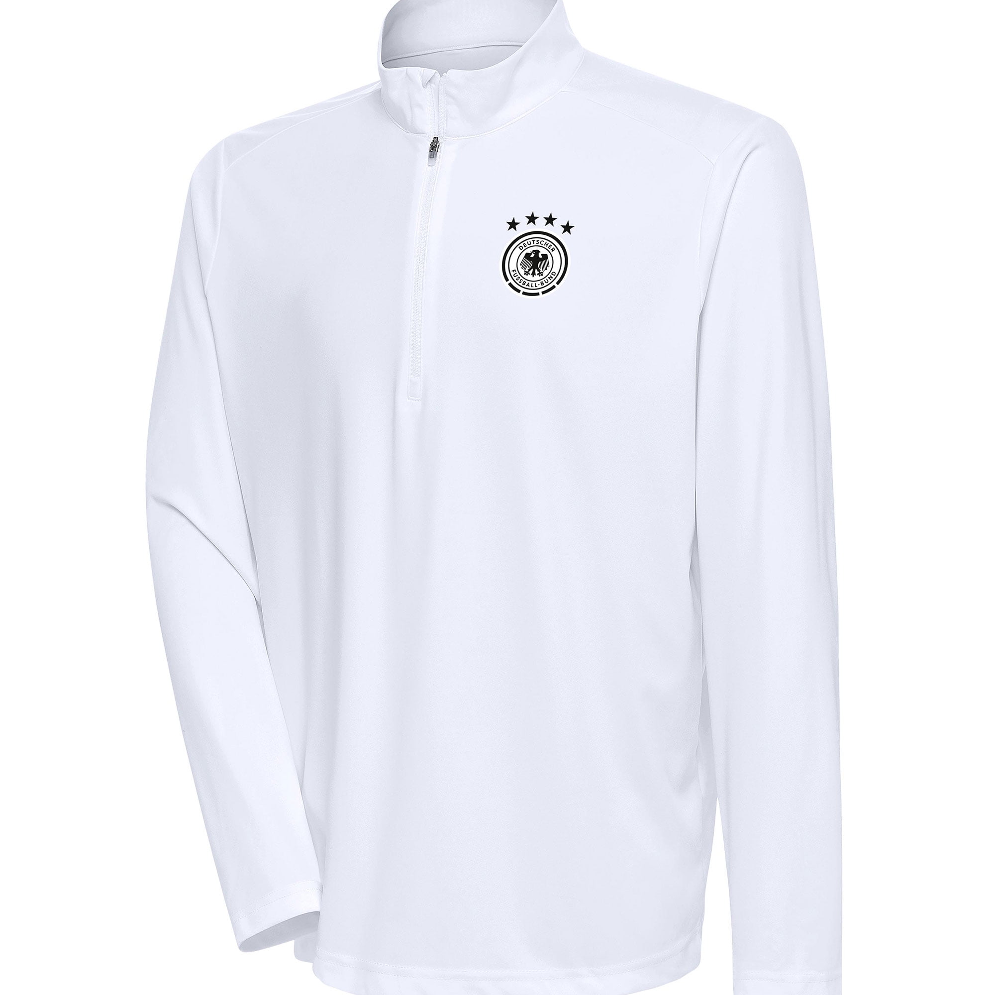 Men's White Germany National Team Statement Quarter-Zip Pullover ...