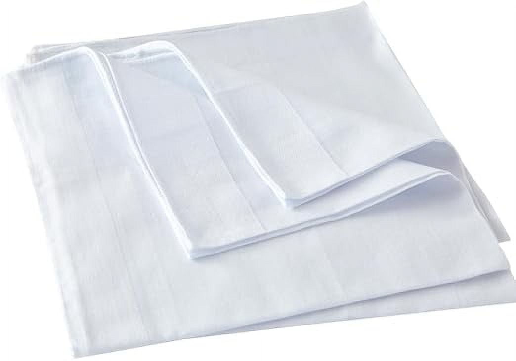 Men's White Handkerchiefs,100% Soft Cotton Hankie (12 PCS) - Walmart.com