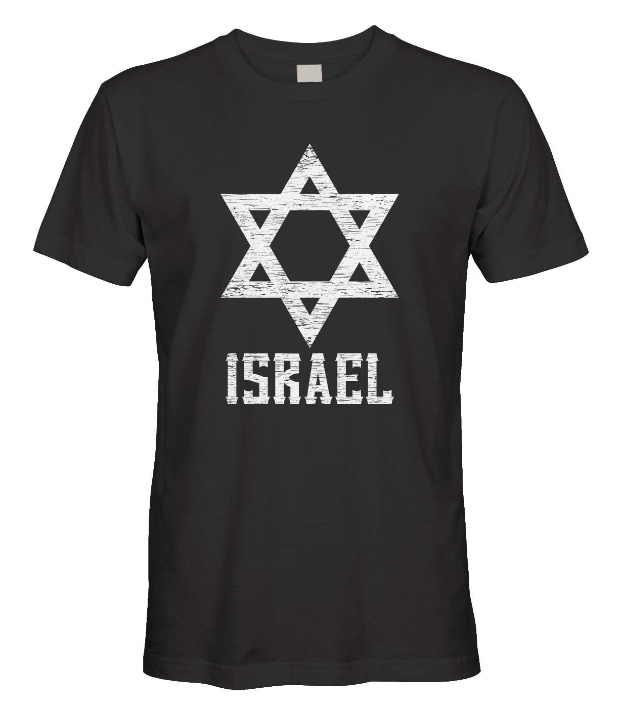 Men's White Israel Star of David Israeli Jewish T-Shirt - Walmart.com