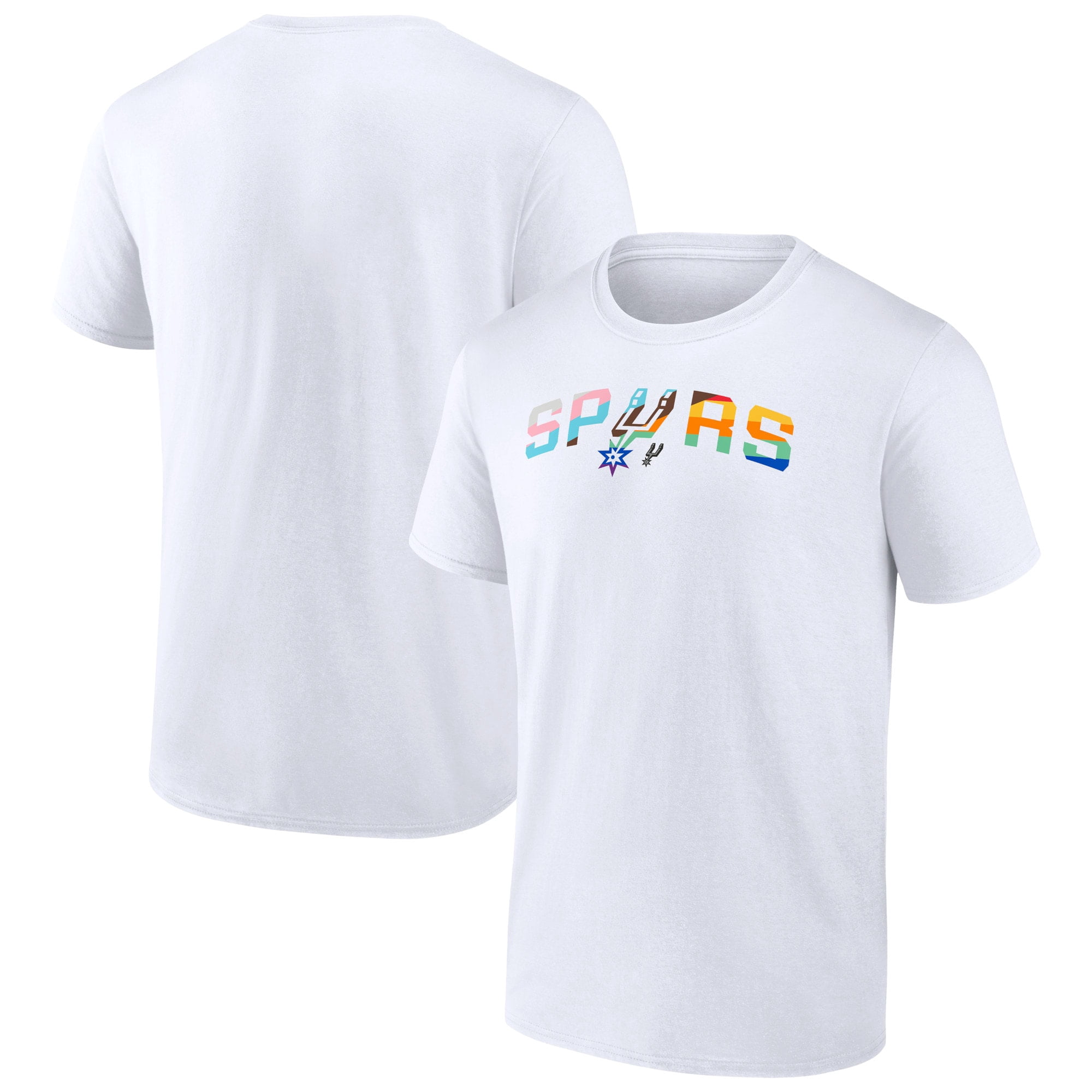 Men's White San Antonio Spurs Pride T-Shirt - Walmart.com