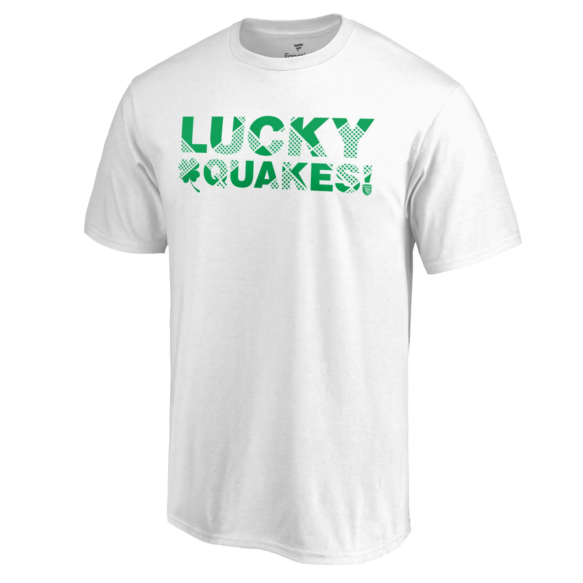 Men's White San Jose Earthquakes St. Patrick's Day Lucky T-Shirt ...