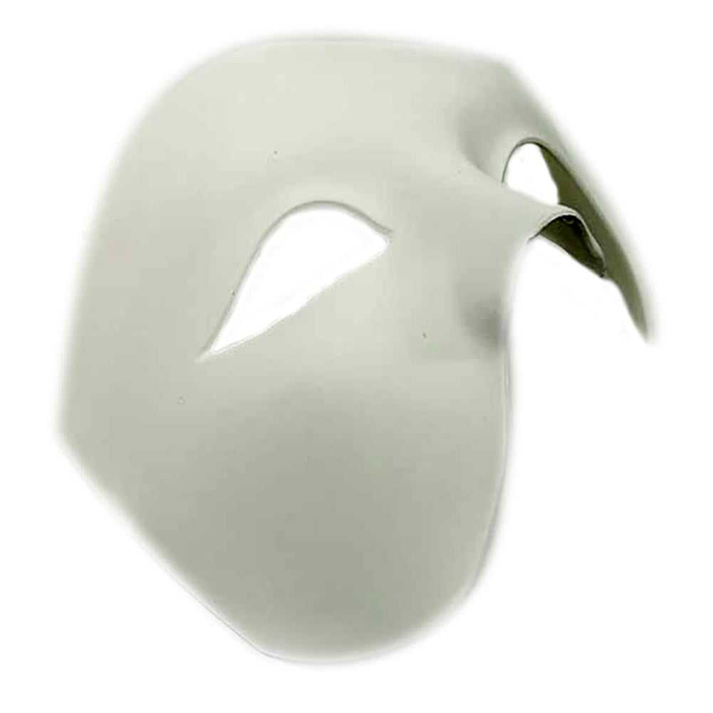 Men's White Wrap Phantom Half Mask - Walmart.com