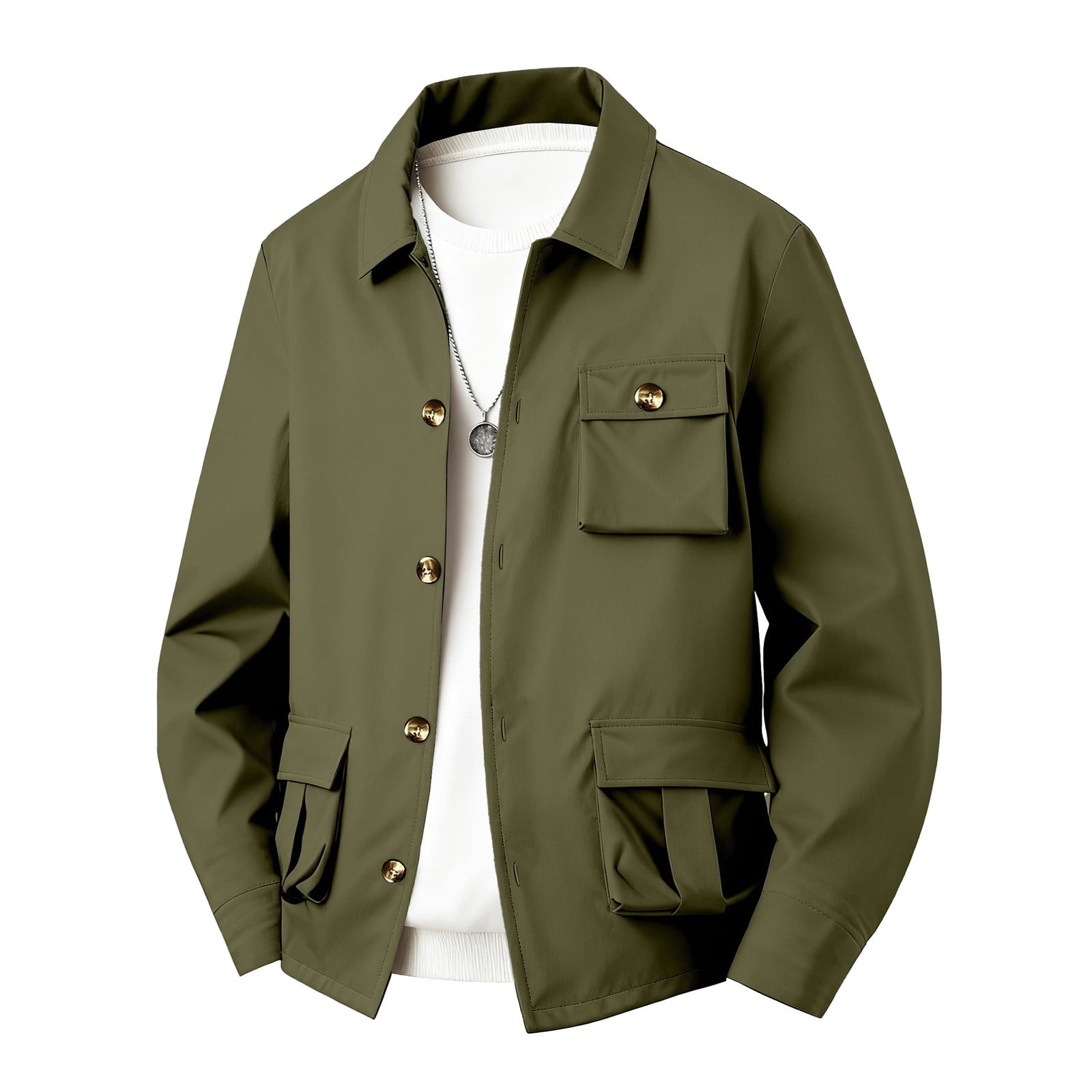 Men's Windbreak Jacket Lightweight Waterproof Workwear Fall With ...