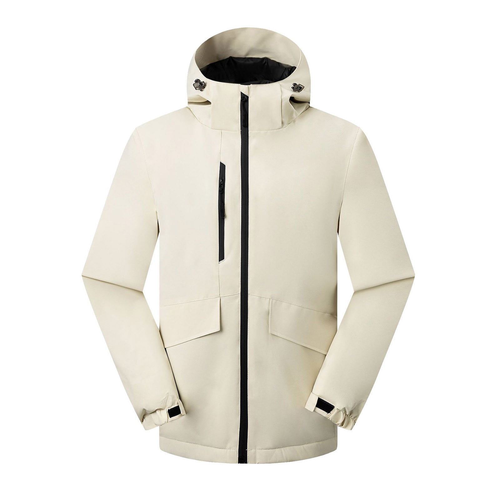 Men's Windbreaker Jacket Man Solid Color Three Prevention Cottoning ...