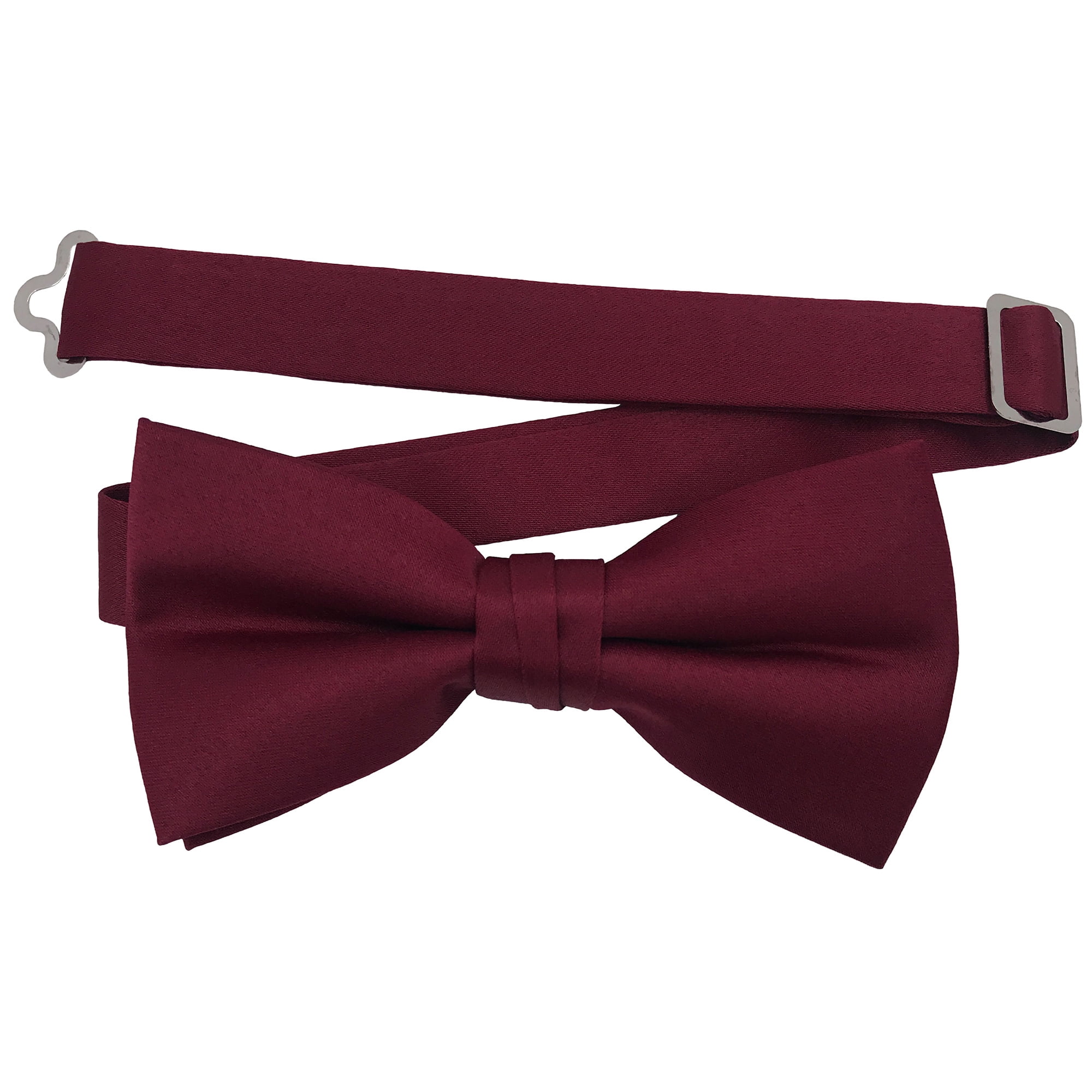 Men’s Wine Formal Satin Pre-Tied Bow Tie in a Variety of Colors by ...
