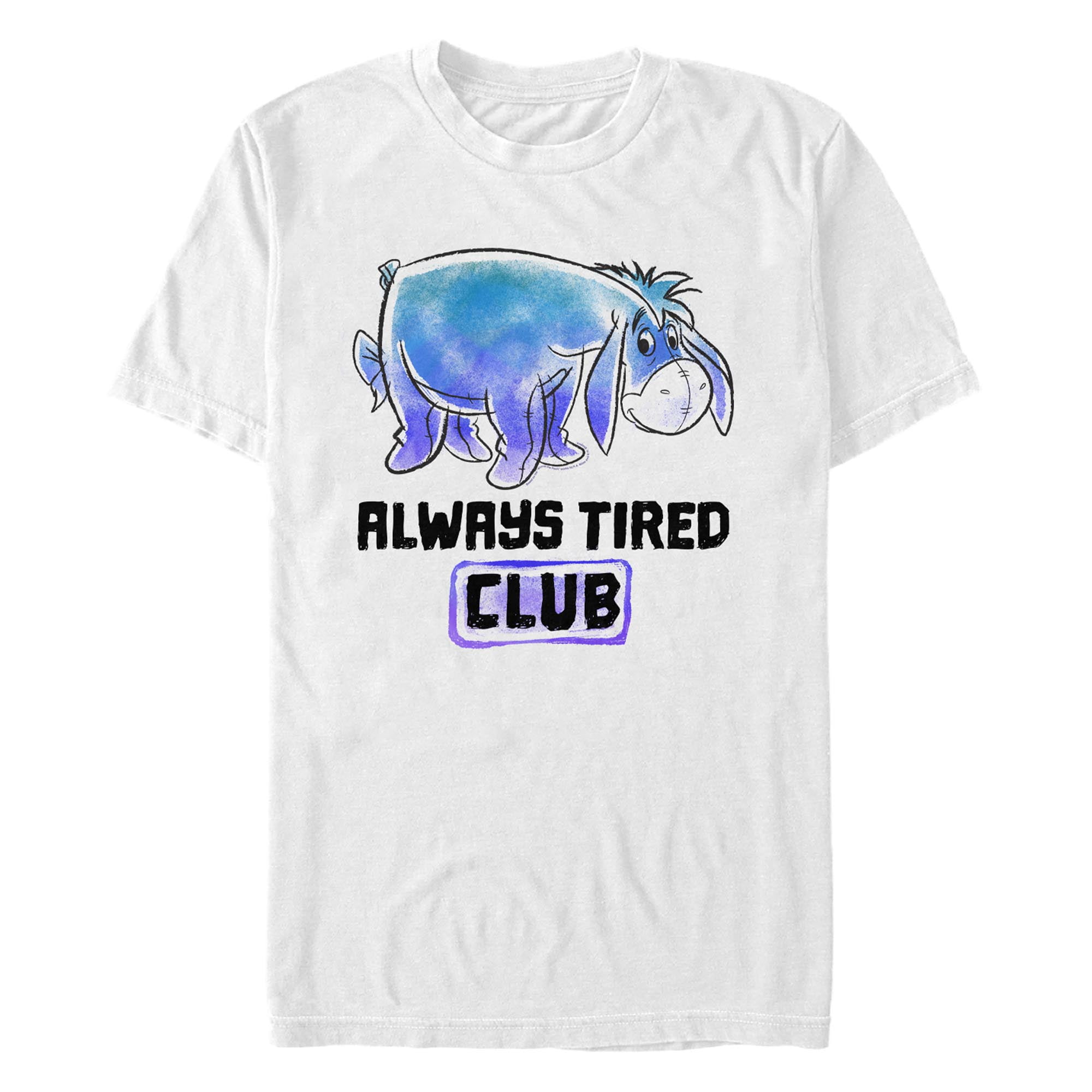 Men's Winnie the Pooh Eeyore Always Tired Club Graphic T-Shirt ...