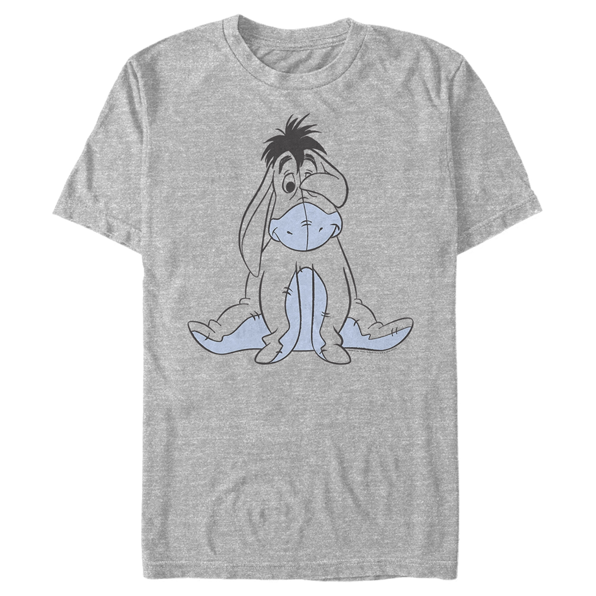 Men's Winnie the Pooh Shy Eeyore Graphic Tee Athletic Heather Medium ...