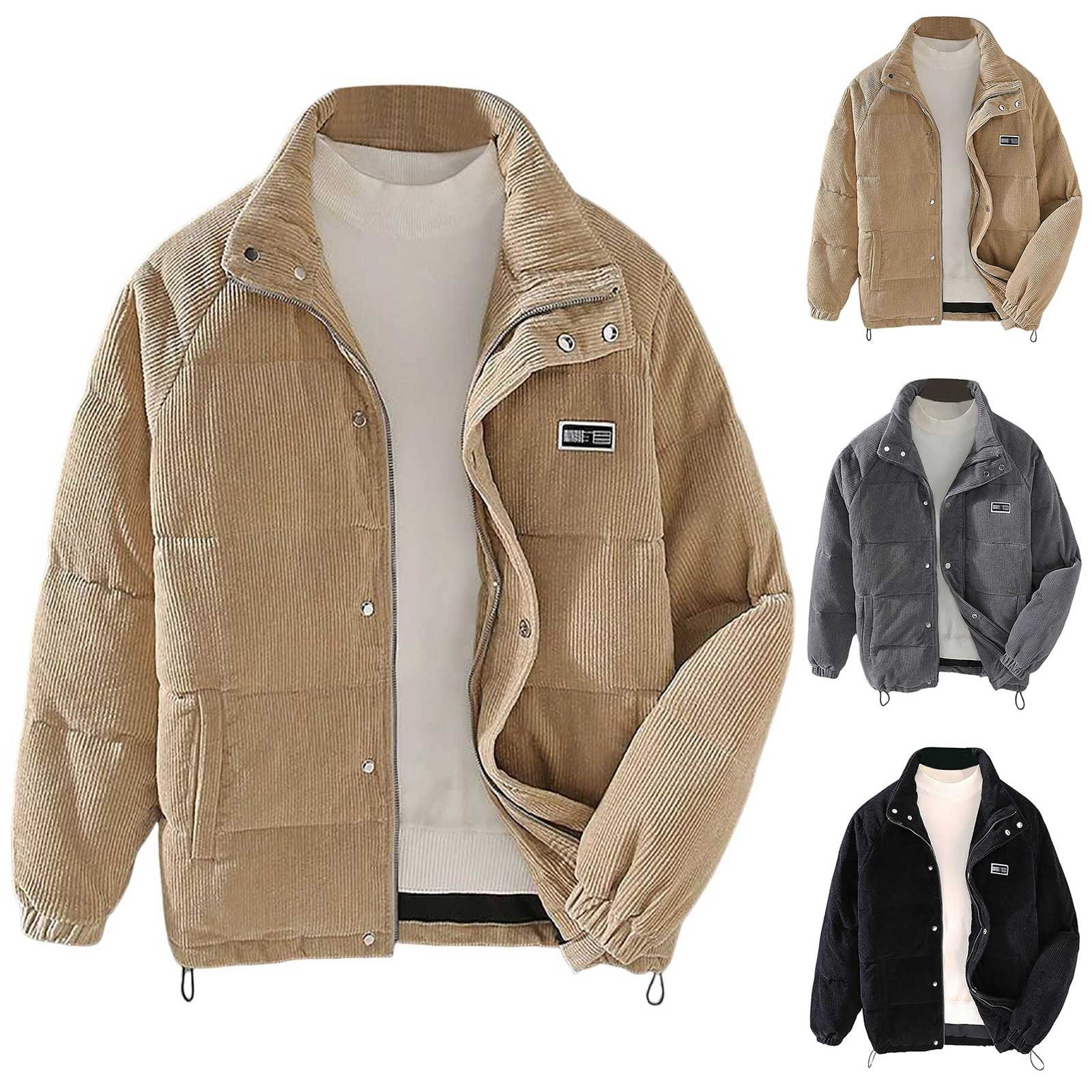 Men's Winter Jacket Ski Jacket Winter Warm Snow Coat Warm Quilted ...