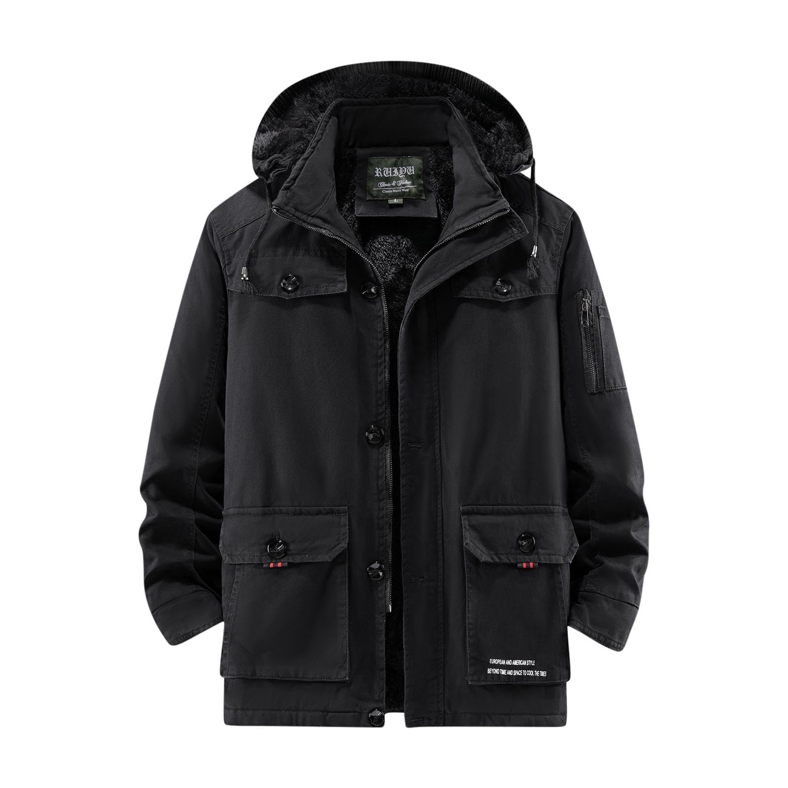 Men's Winter Lightweight Bomber Jackets Water Resistant Fall Casual ...