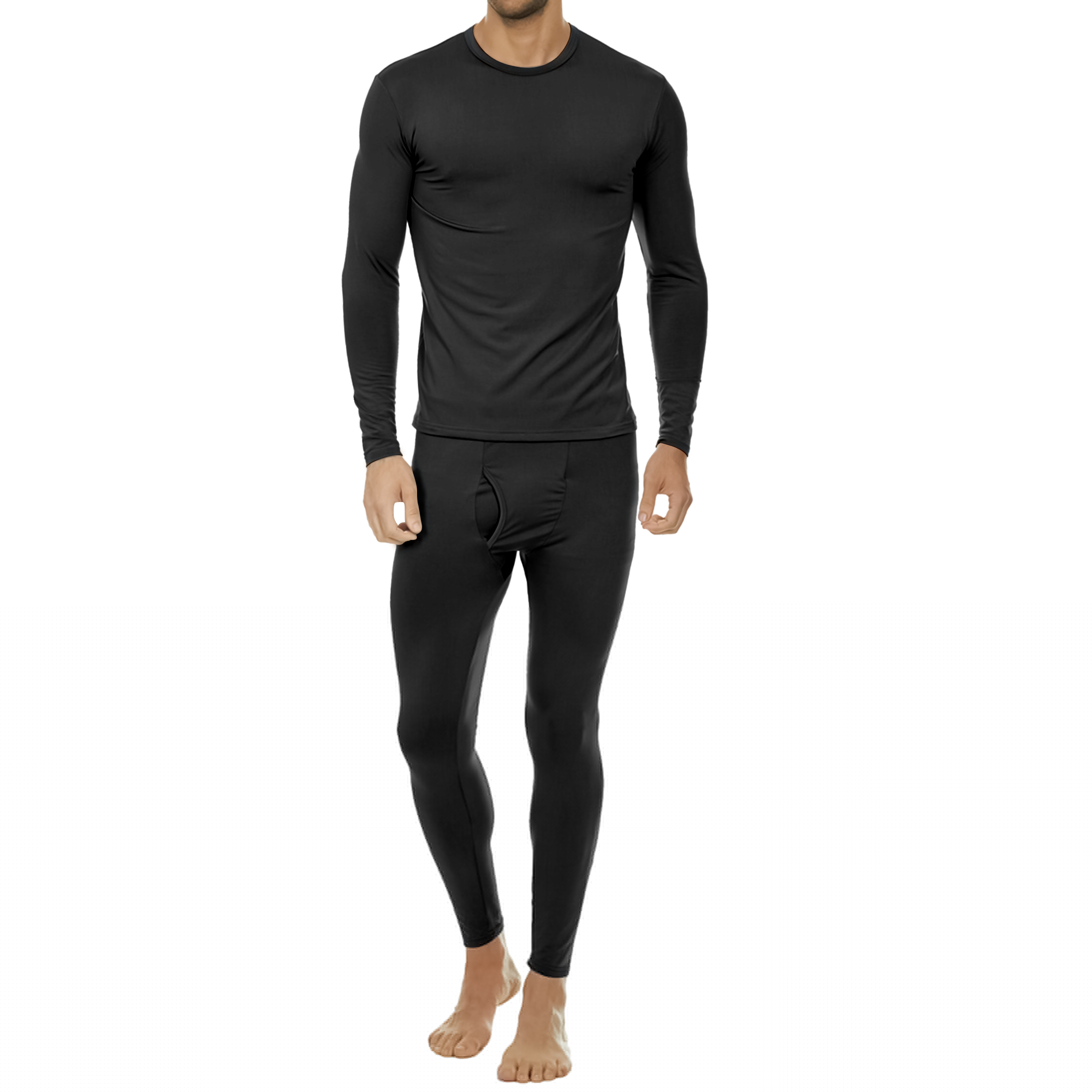 CL convallaria Mens Thermal Underwear Set with Fly, Long Johns Base ...