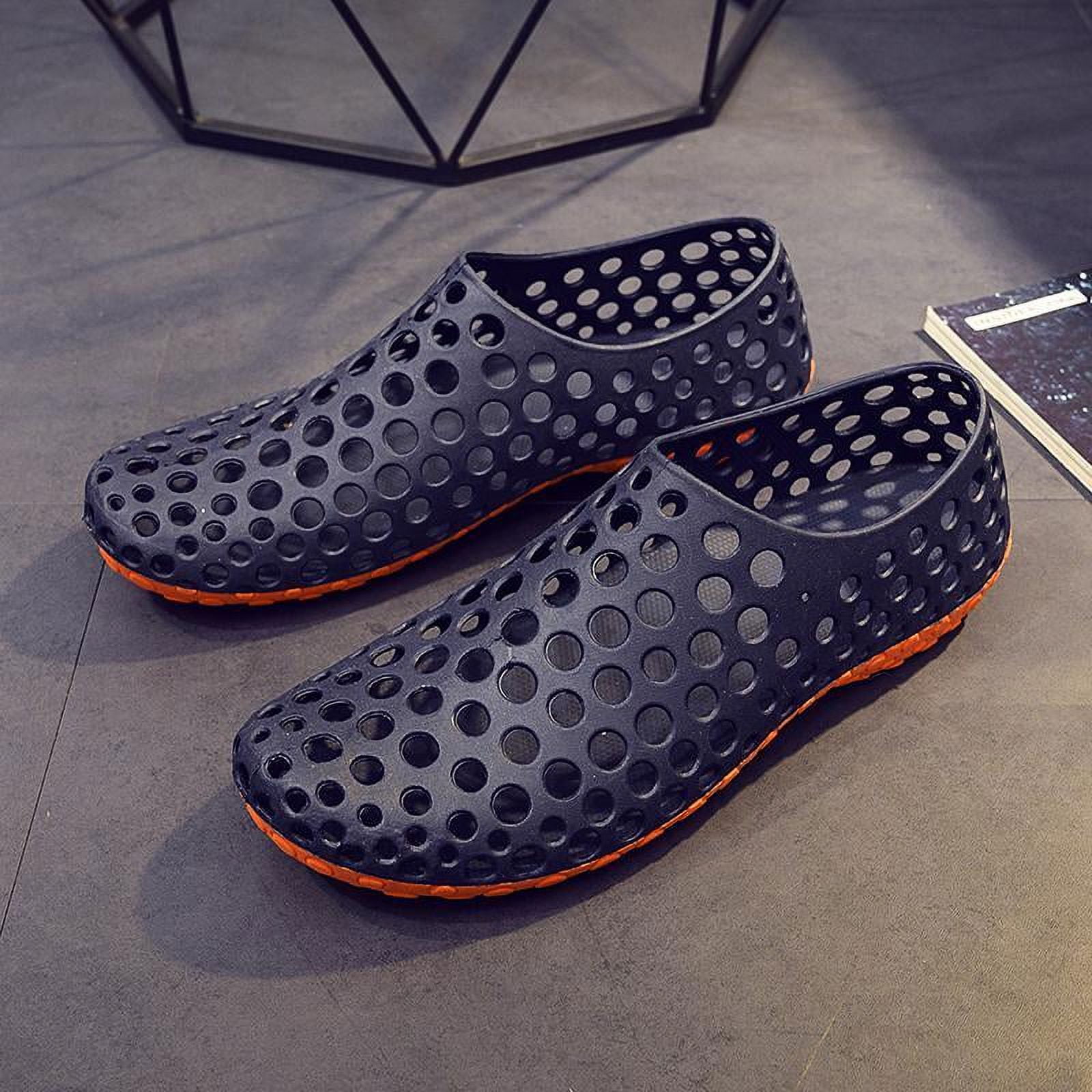 Men's With Assorted Colors No Tie Lace Free Breathable Mesh Sandals ...