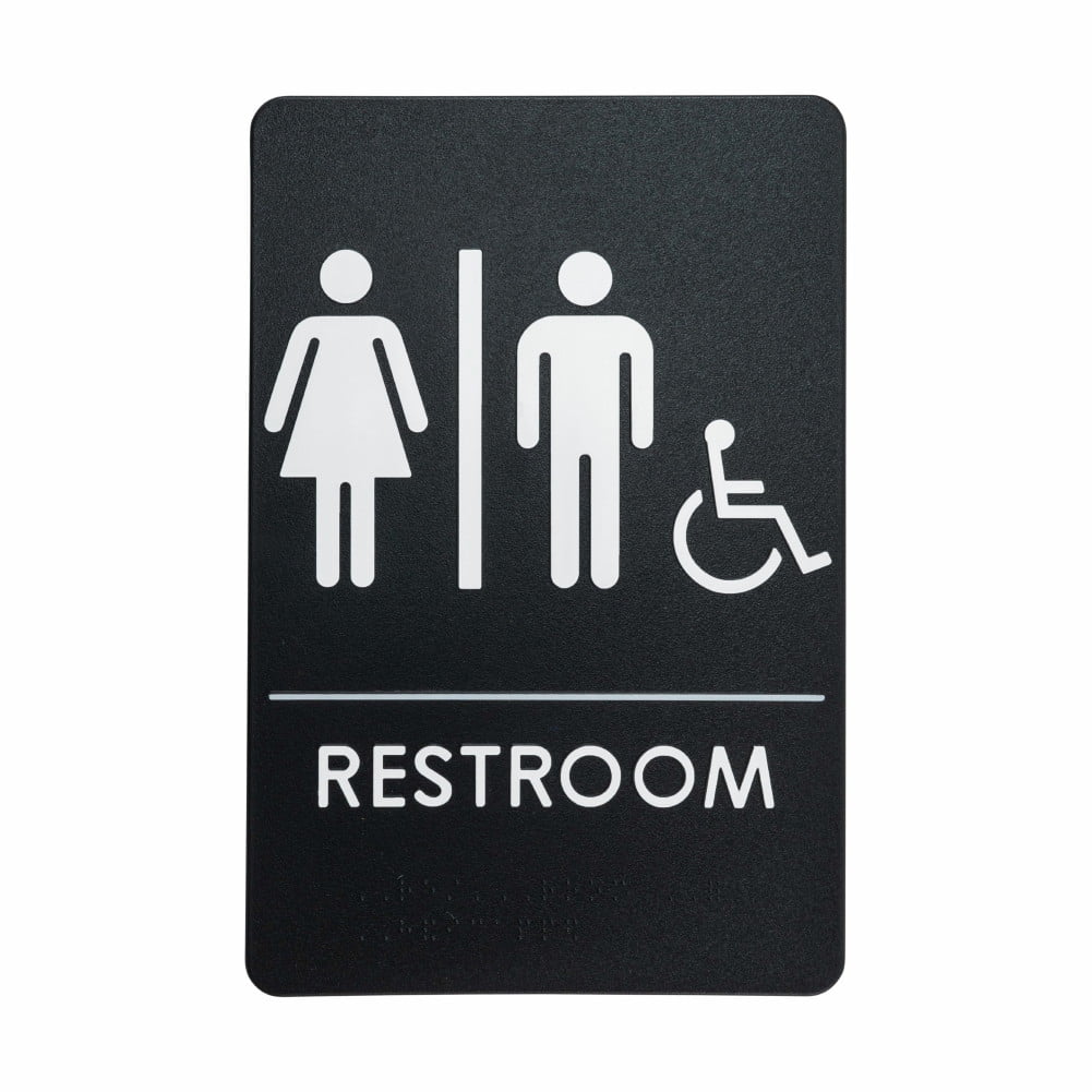 Men's / Women's Restroom Sign for Handicap Accessible Restroom ADA ...