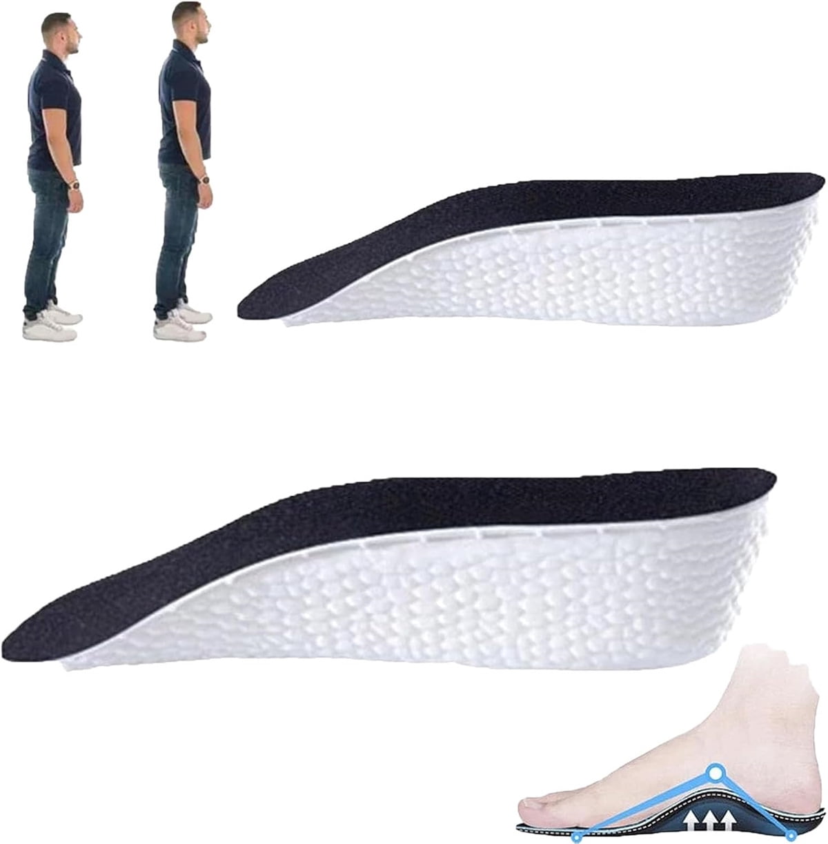 Men's & Women's Shoes High Orthopedic High Pad, 2 Pcs 1in Height ...