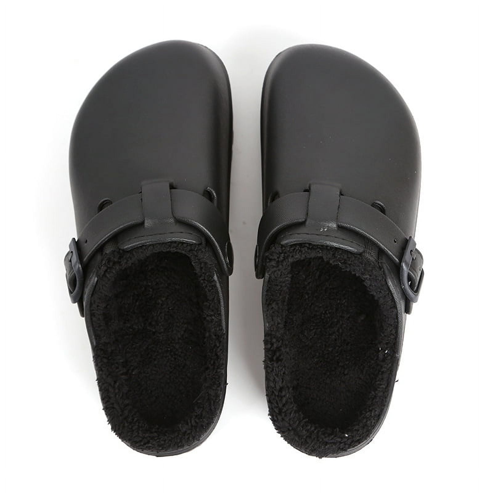 Men's Womens Lined Clogs Warm House Slippers Waterproof Slip on Garden ...