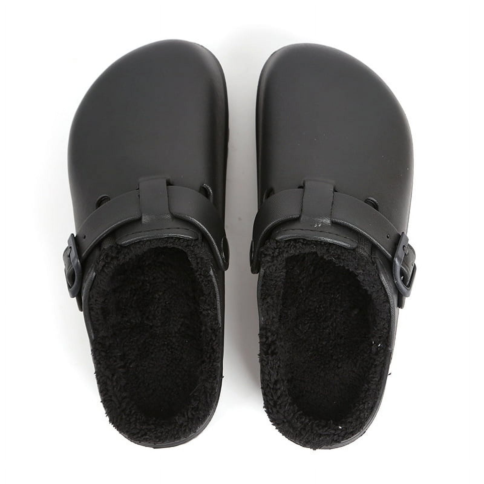Men's Womens Lined Clogs Warm House Slippers Waterproof Slip on Garden ...
