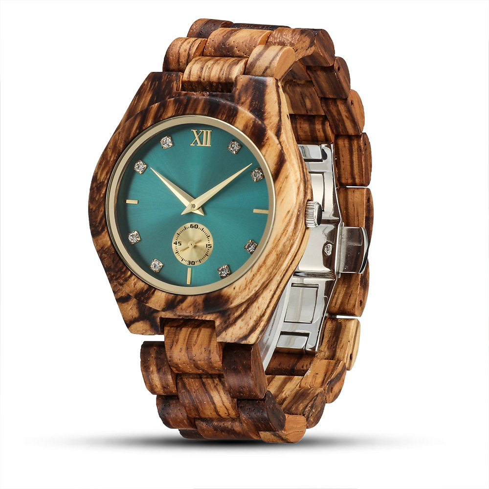 Men's Wood Watch - High-Precision Multifunctional Movement, Stylish ...