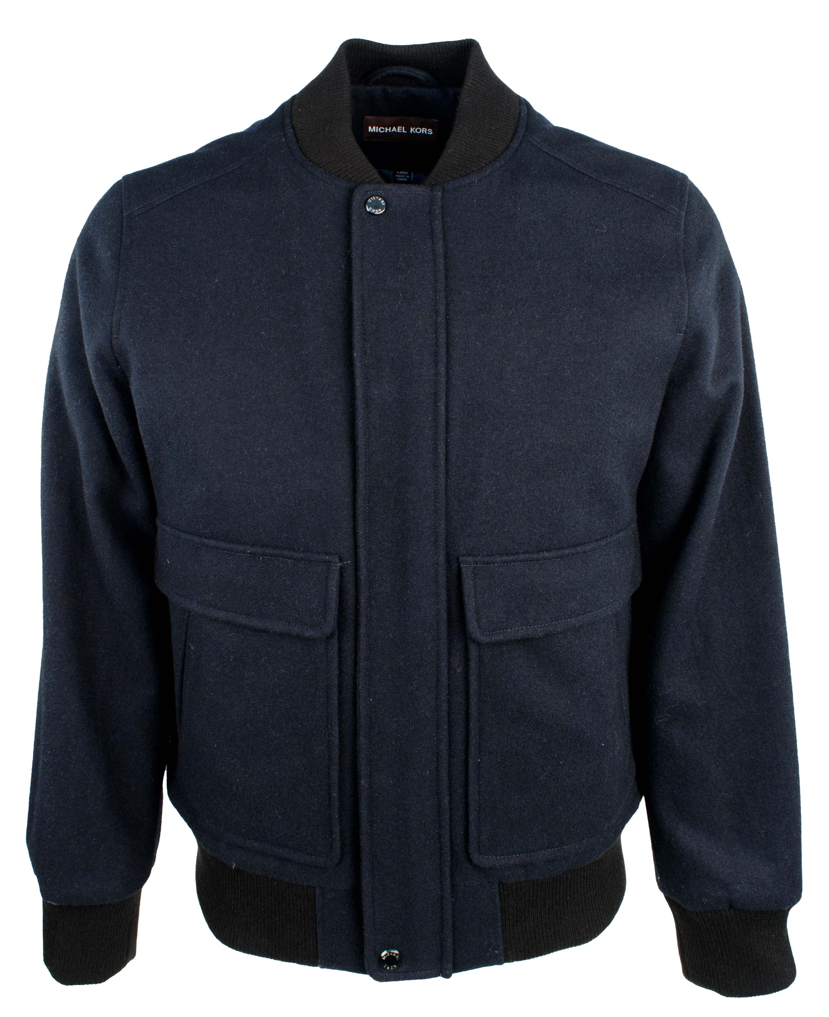 Men's Wool Blend Bomber Jacket-NH-S - Walmart.com