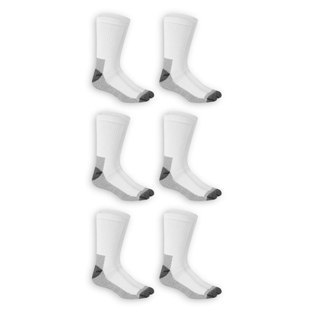 Men's Work Gear Crew Socks 6 Pairs - Walmart.com