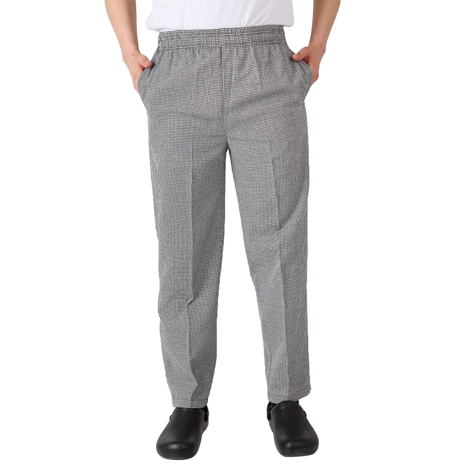 Men's Work Pants with Belt - Loose Straight High Waist Carpenter Pants ...