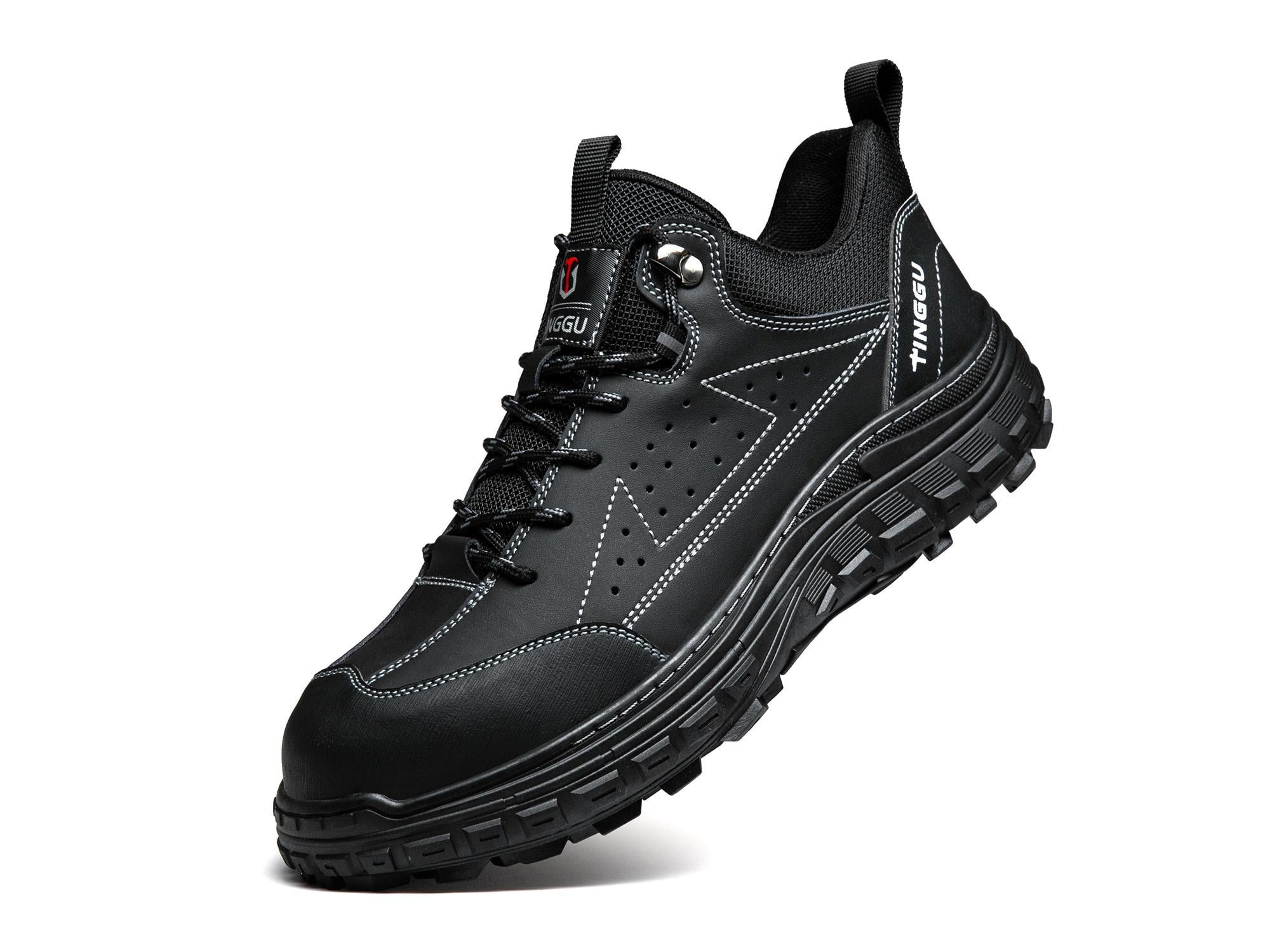 Men's Work Safety Shoes Lightweight Breathable Steel Toe Work Shoes ...