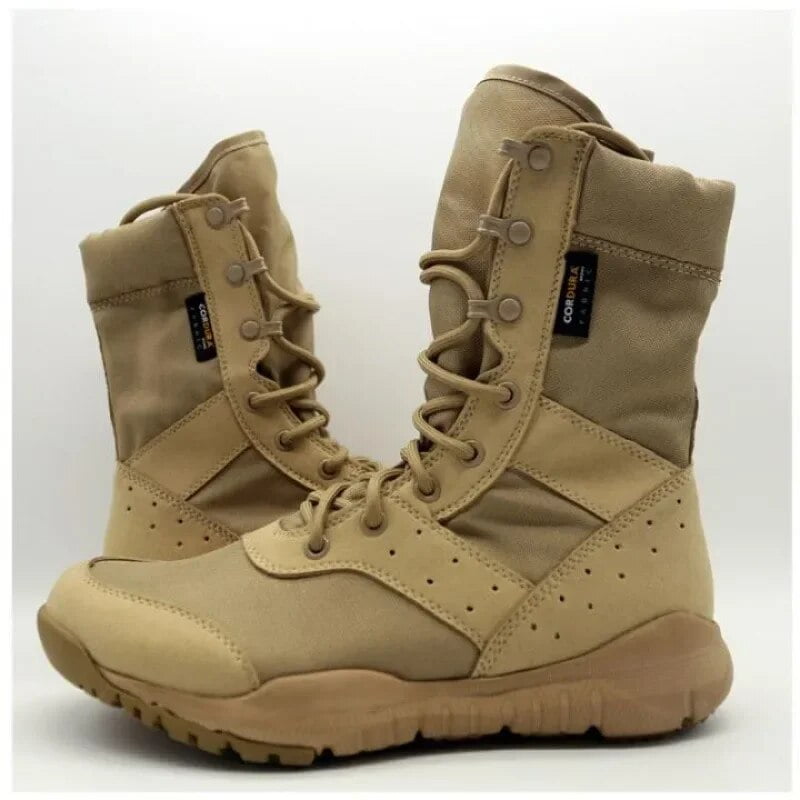 Men's Work Shoes Light Men Combat Ankle Military Army Boots Lace Up ...