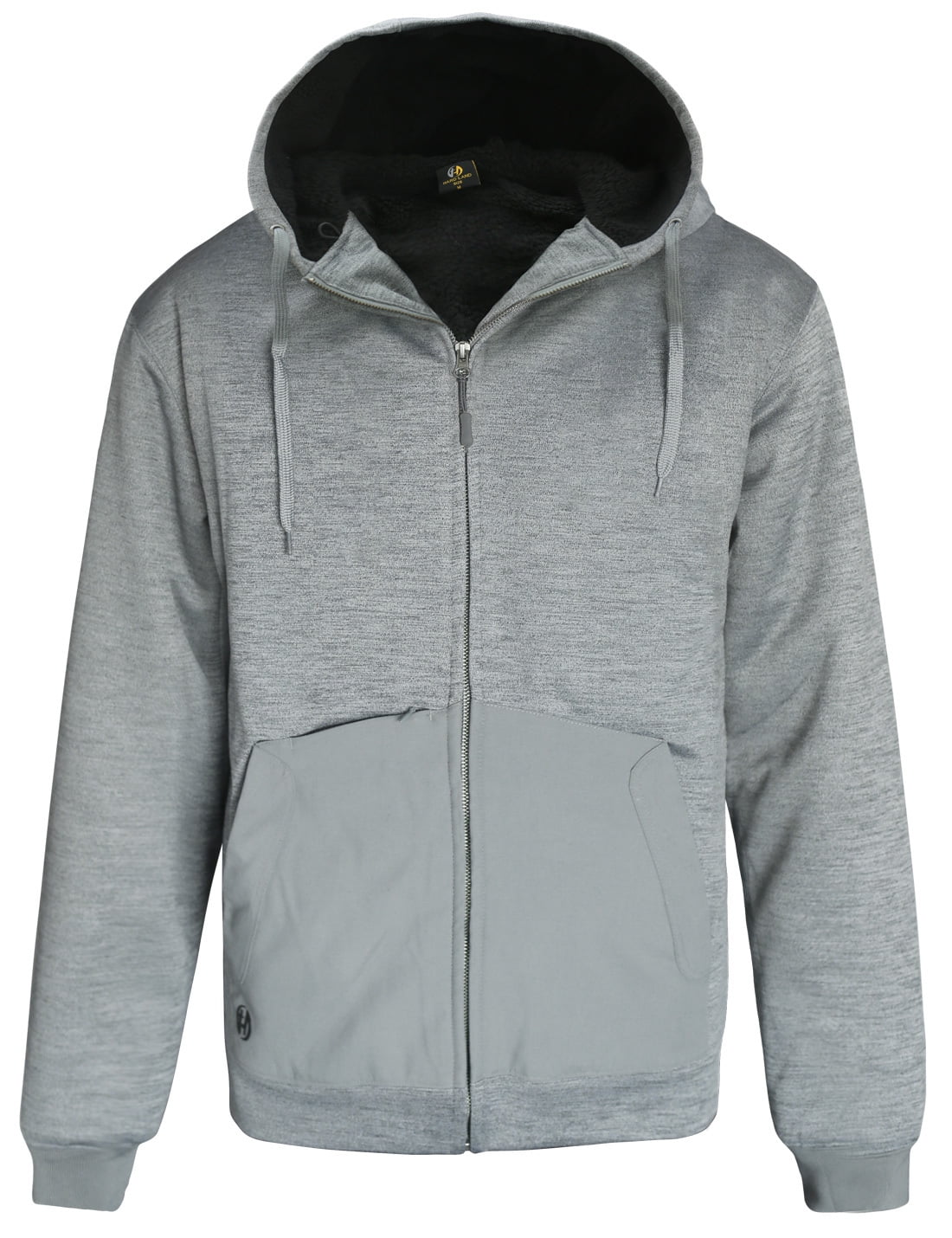 Men's Work Zip Up Hoodie Heavyweight Water Resistant Thermal Lined ...