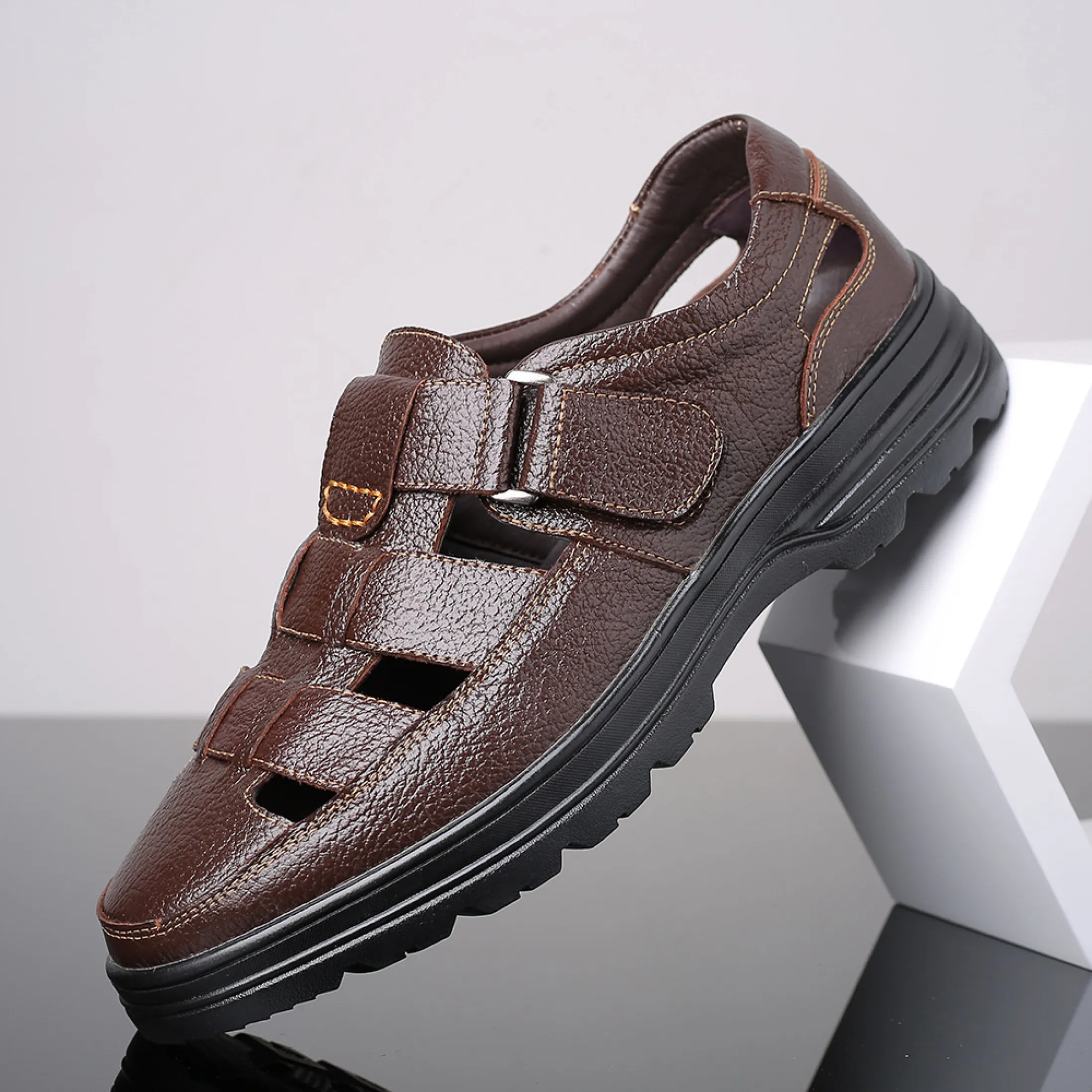 Men's Working Business Casual Sandals Man Summer Breathable Synthetic ...