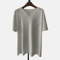 Men's Workout Plus Size T-Shirts Stretch Cotton V-Neck Tees Breathable ...