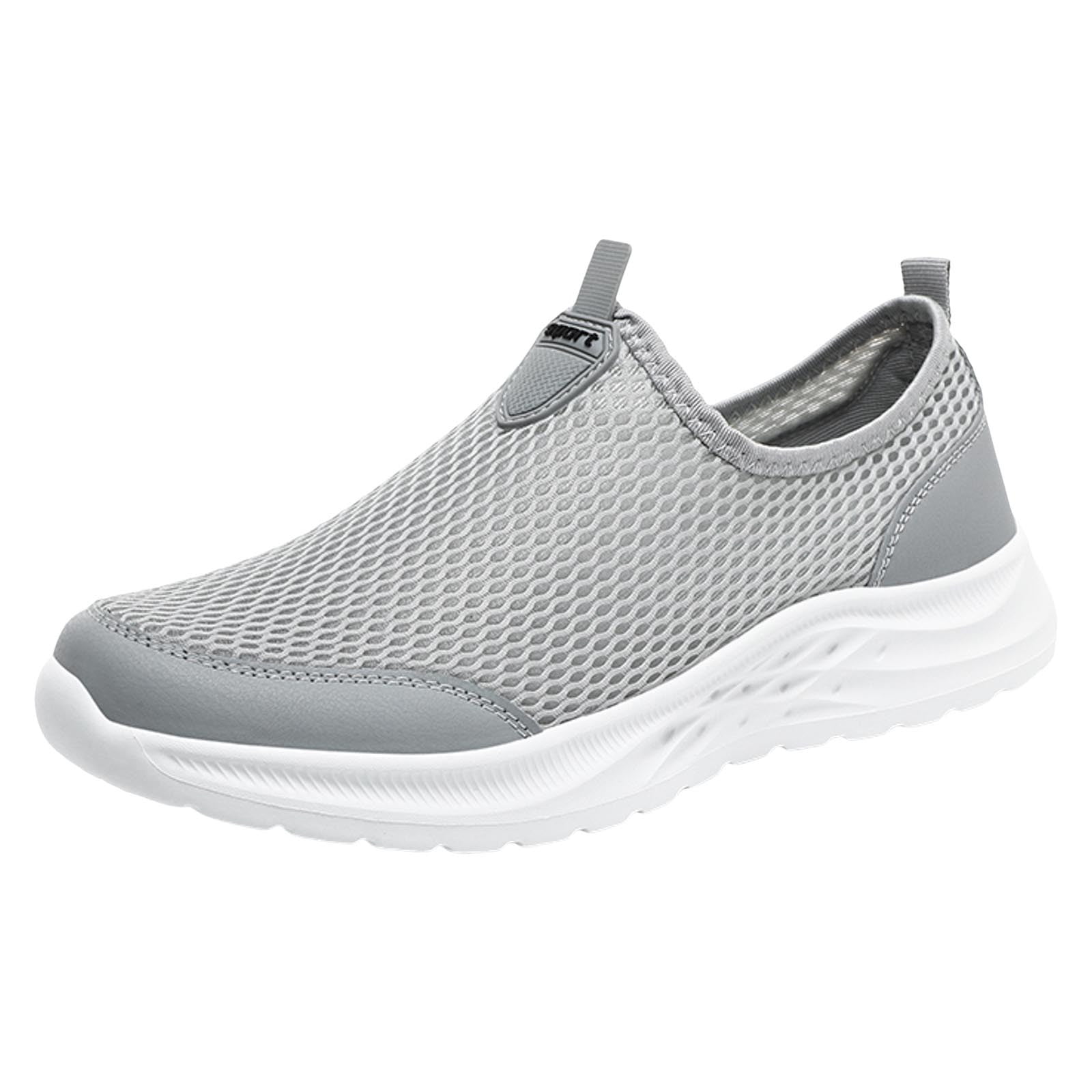 Men's Woven Orthopedic Breathable Soft Shoes Arch Support, Diabetes ...