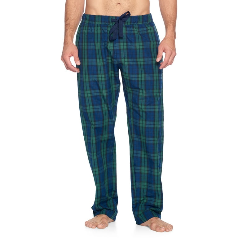Men s Woven Plaid Sleep Pajama Pants Long PJ Sleepwear Loungewear Bottoms