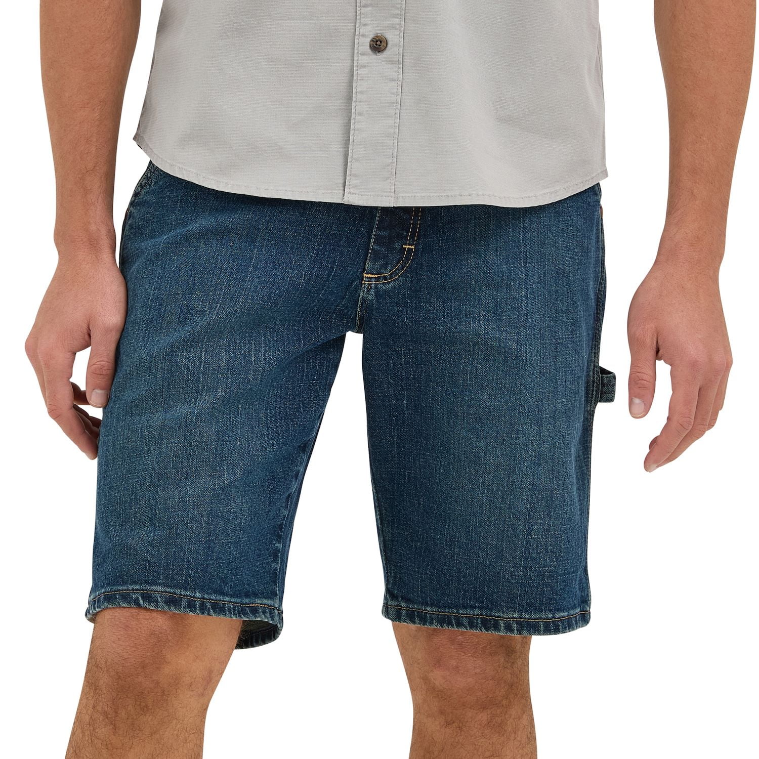 Men's Wrangler 10.5" Carpenter Shorts Color: Blue Frontier Size: 30 - Walmart.com