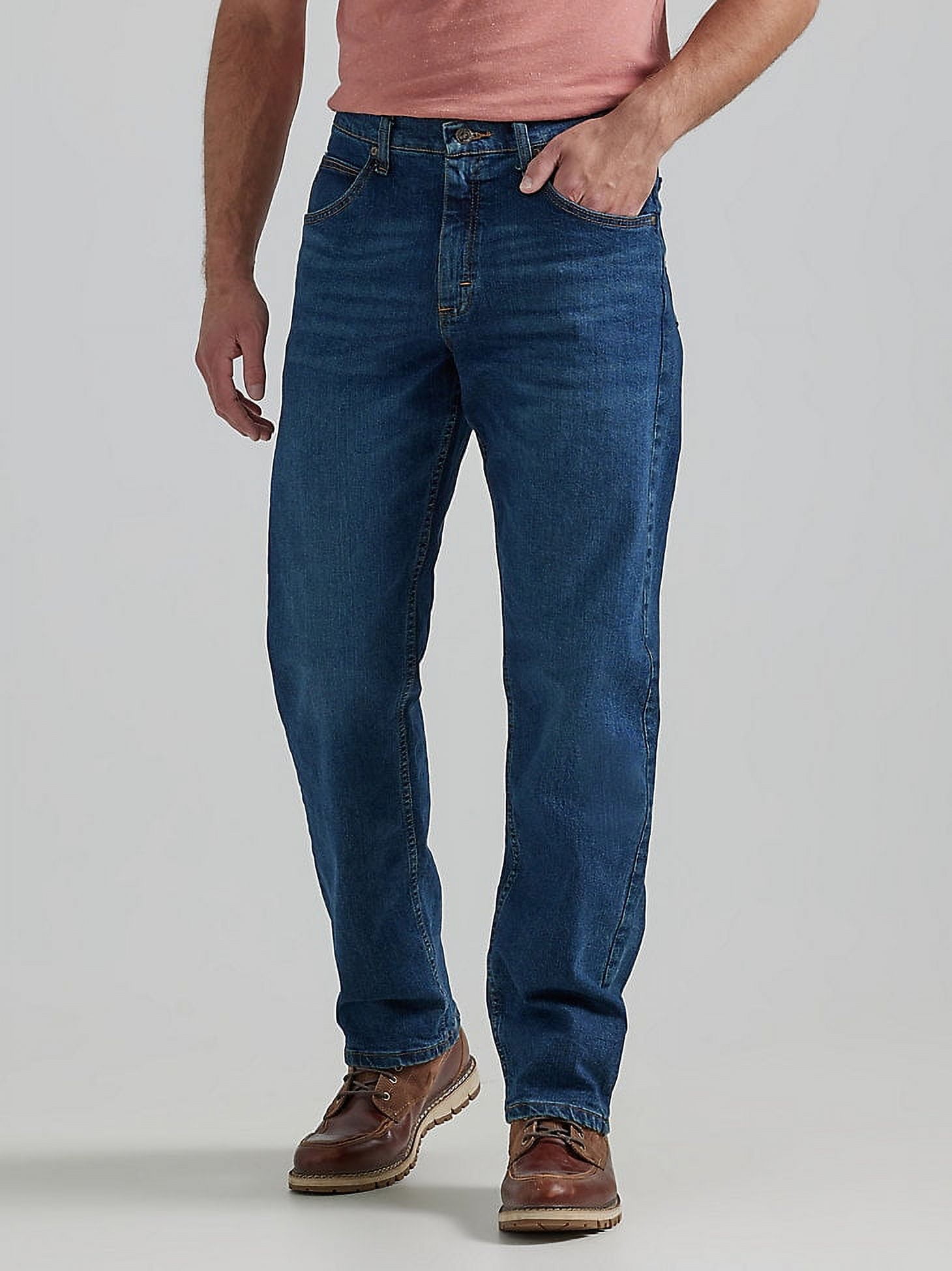 Men's Wrangler Authentics Relaxed Fit Flex Jean in Flex Dark - Walmart.com