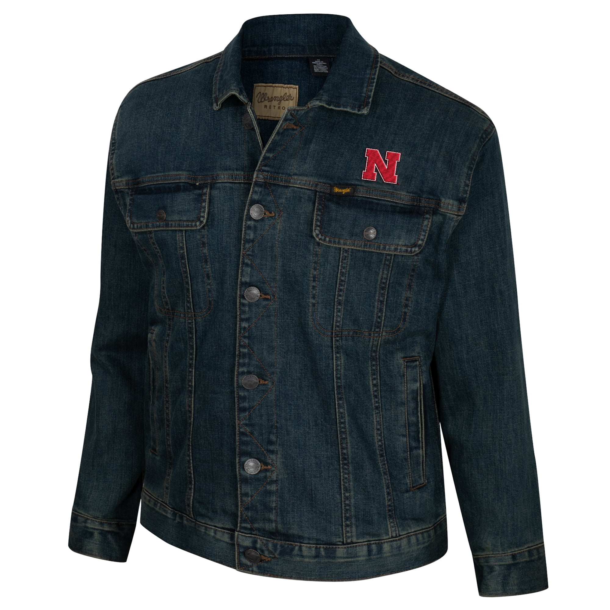 Men's Wrangler Nebraska Huskers Button-Up Denim Jacket - Walmart.com