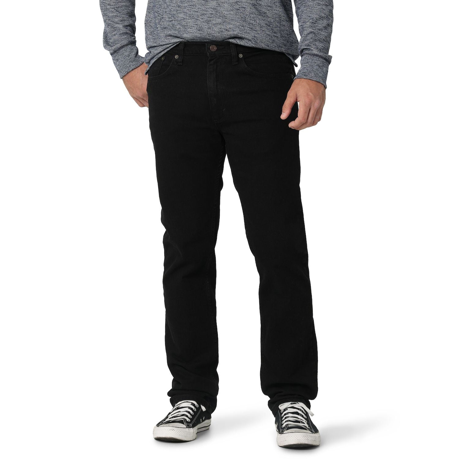 Men's Wrangler Regular-Fit Jeans Color: Black Size: 32X30 - Walmart.com
